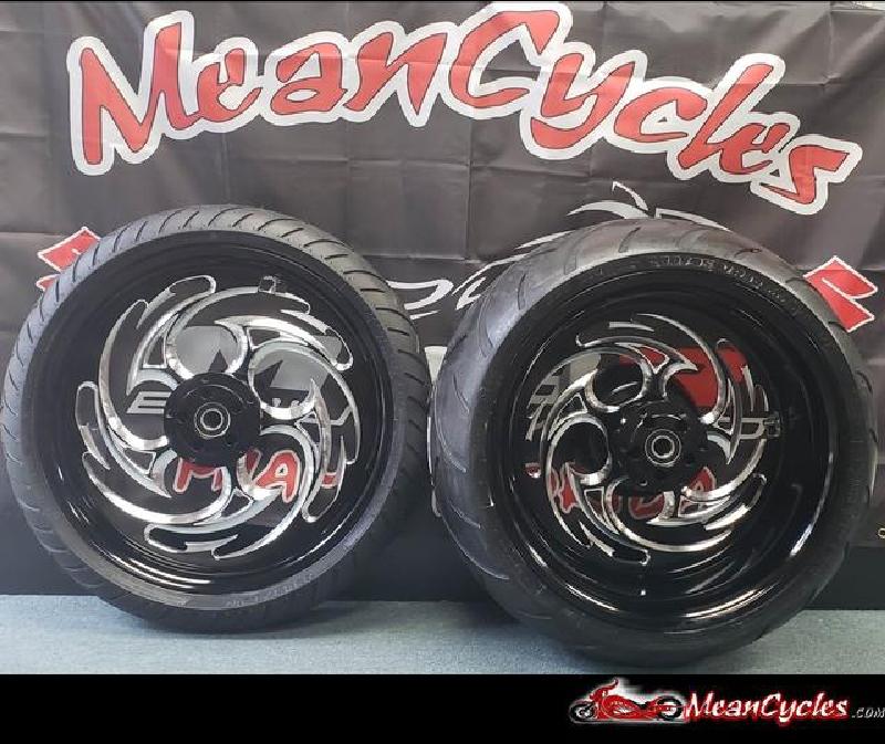 MeanCycles | .CUSTOM WHEELS PACKAGE WITH TIRES MOUNTED AND BALANCED FOR ...