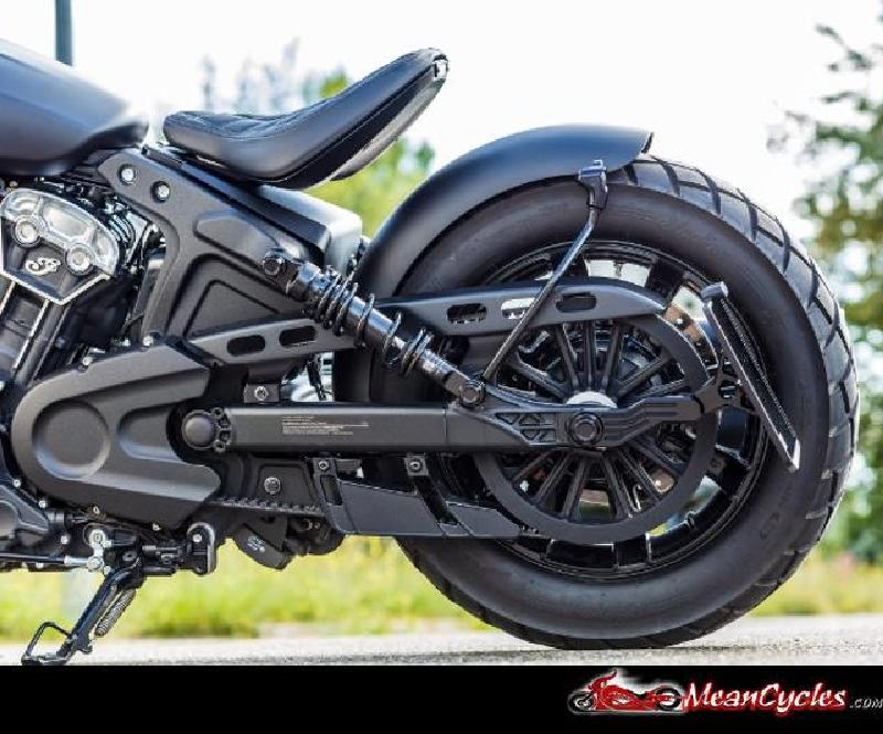 MeanCycles | BOBBER STYLE REAR FENDER WITH LIGHTS FOR 200 WHEEL -INDIAN ...